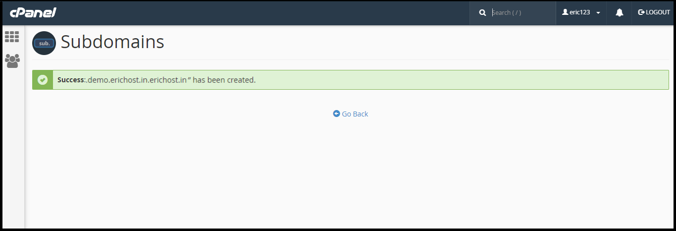 How to create a subdomain in cPanel?