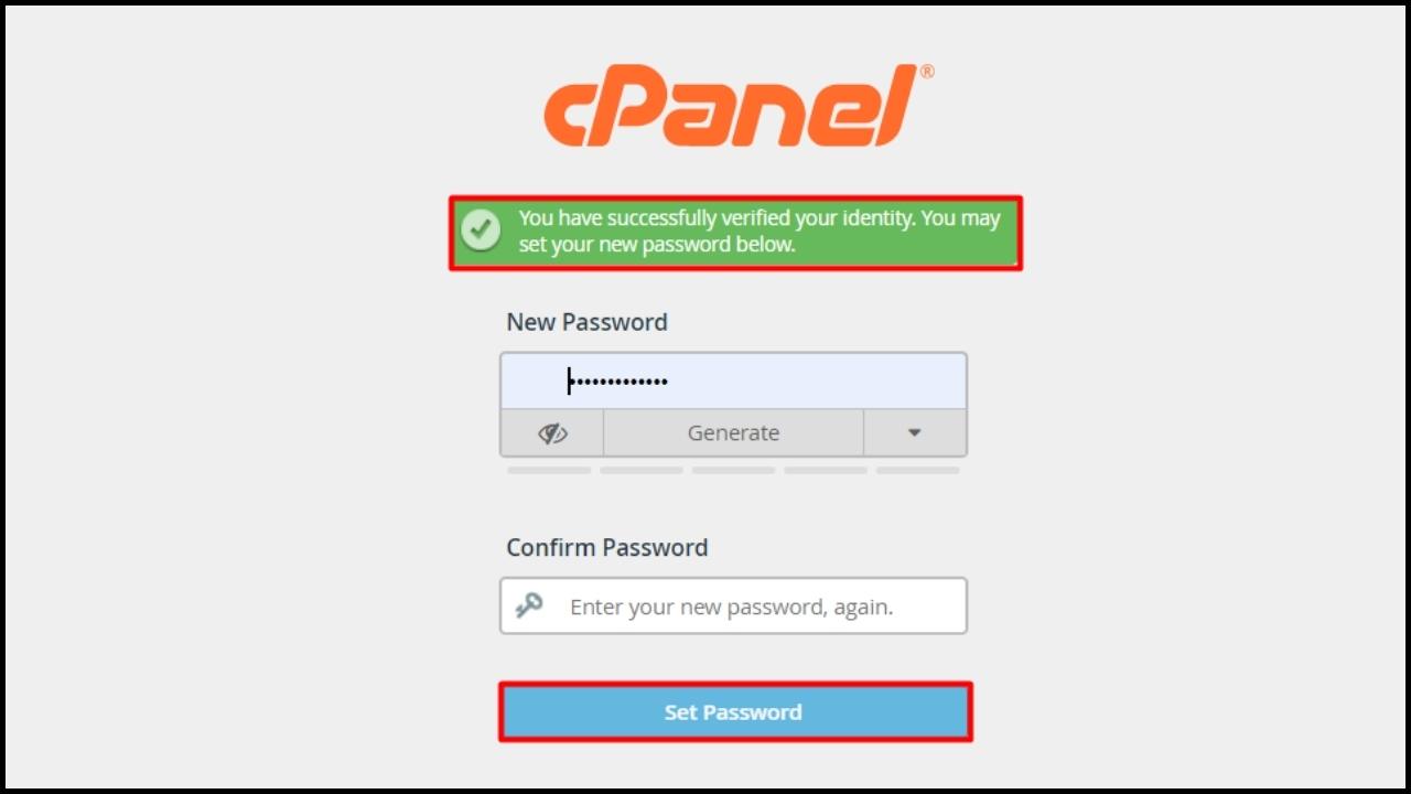 How to change or reset cPanel Password
