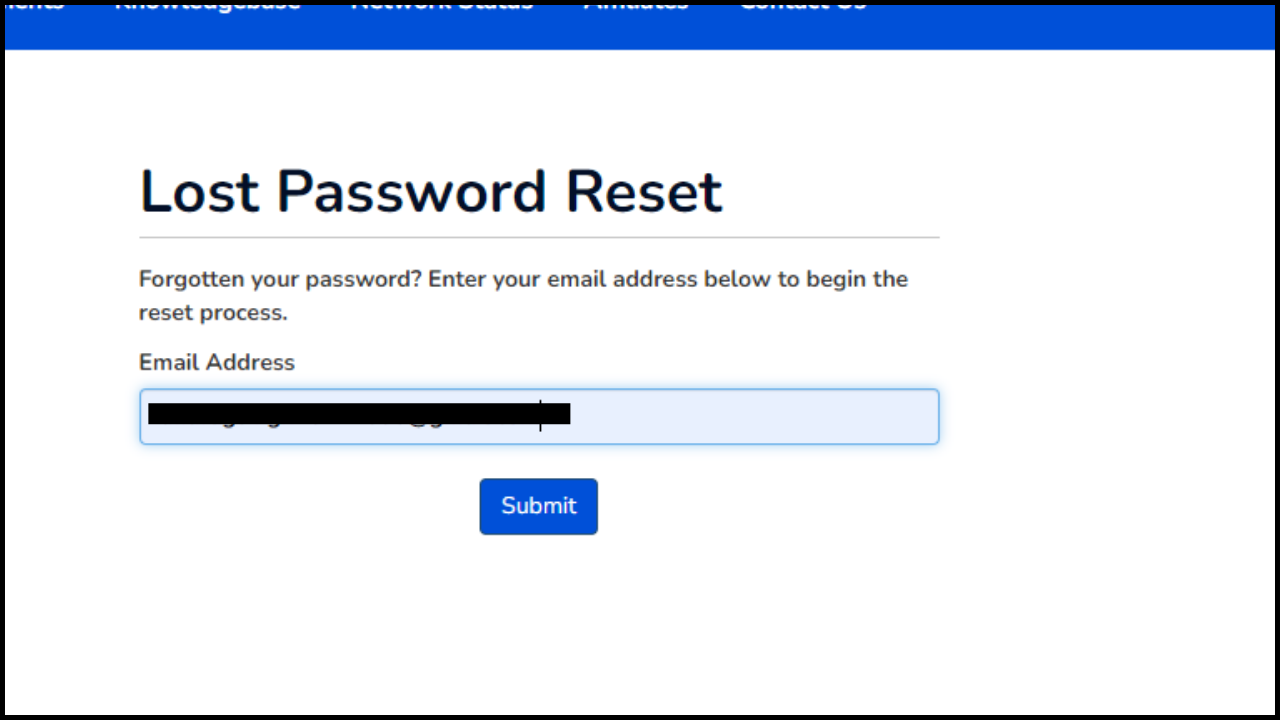 How to change or reset erichost client area login password ? - EricHost